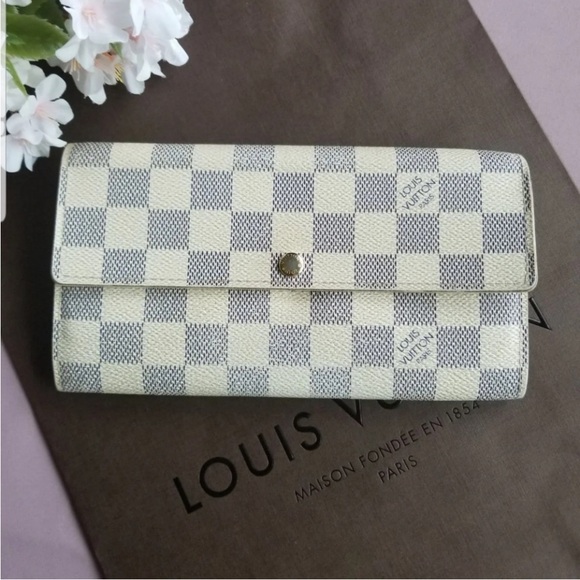 Louis Vuitton | Bags | Louis Vuitton 21 Damier Azur Pattern Sarah ...